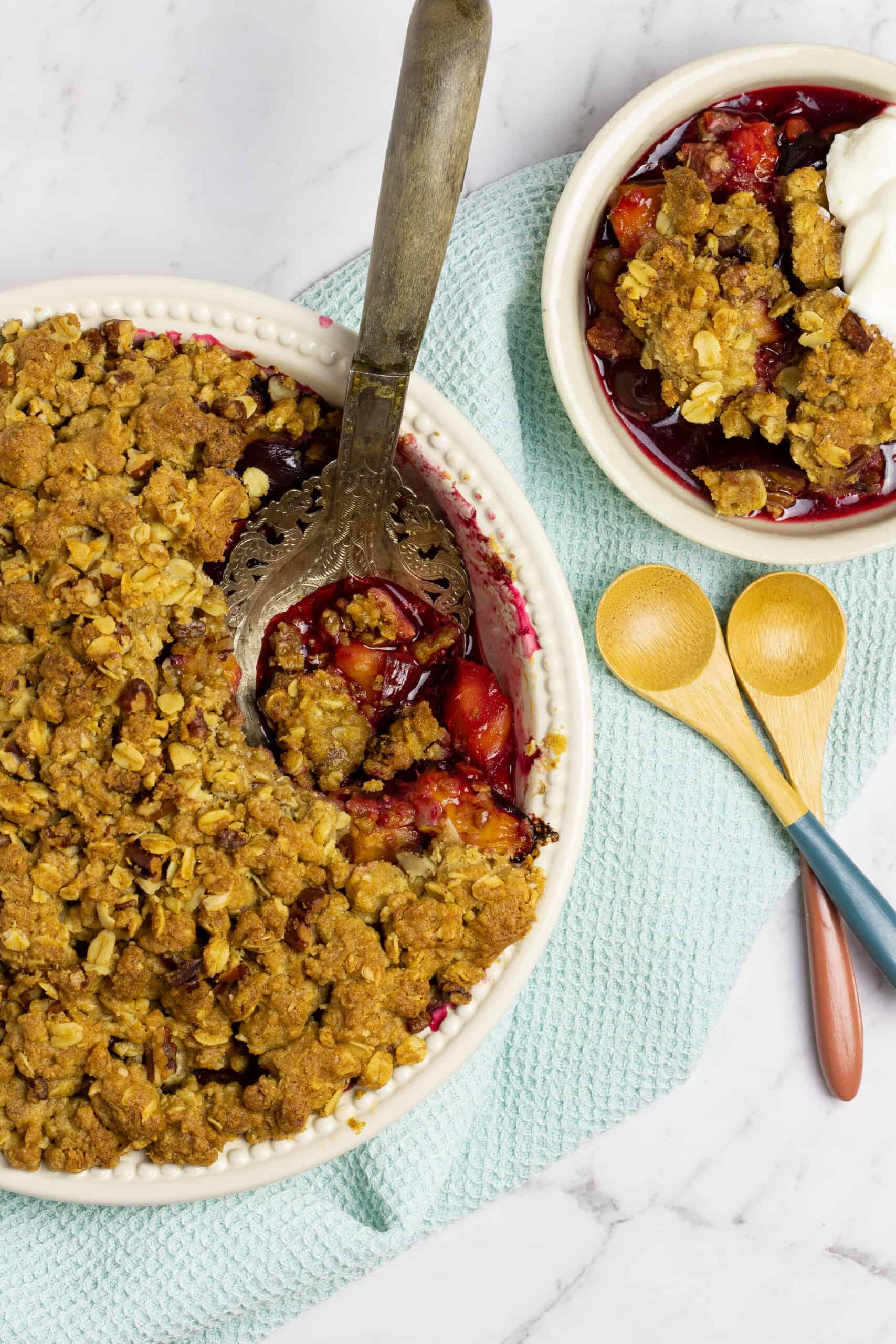 Healthy Fruit Crumble (Conventional and Steam Oven Methods) - Steam & Bake
