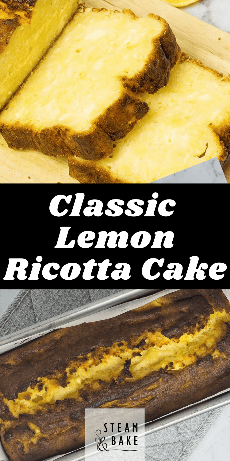 Lemon Ricotta Steam Oven Cake - Steam & Bake