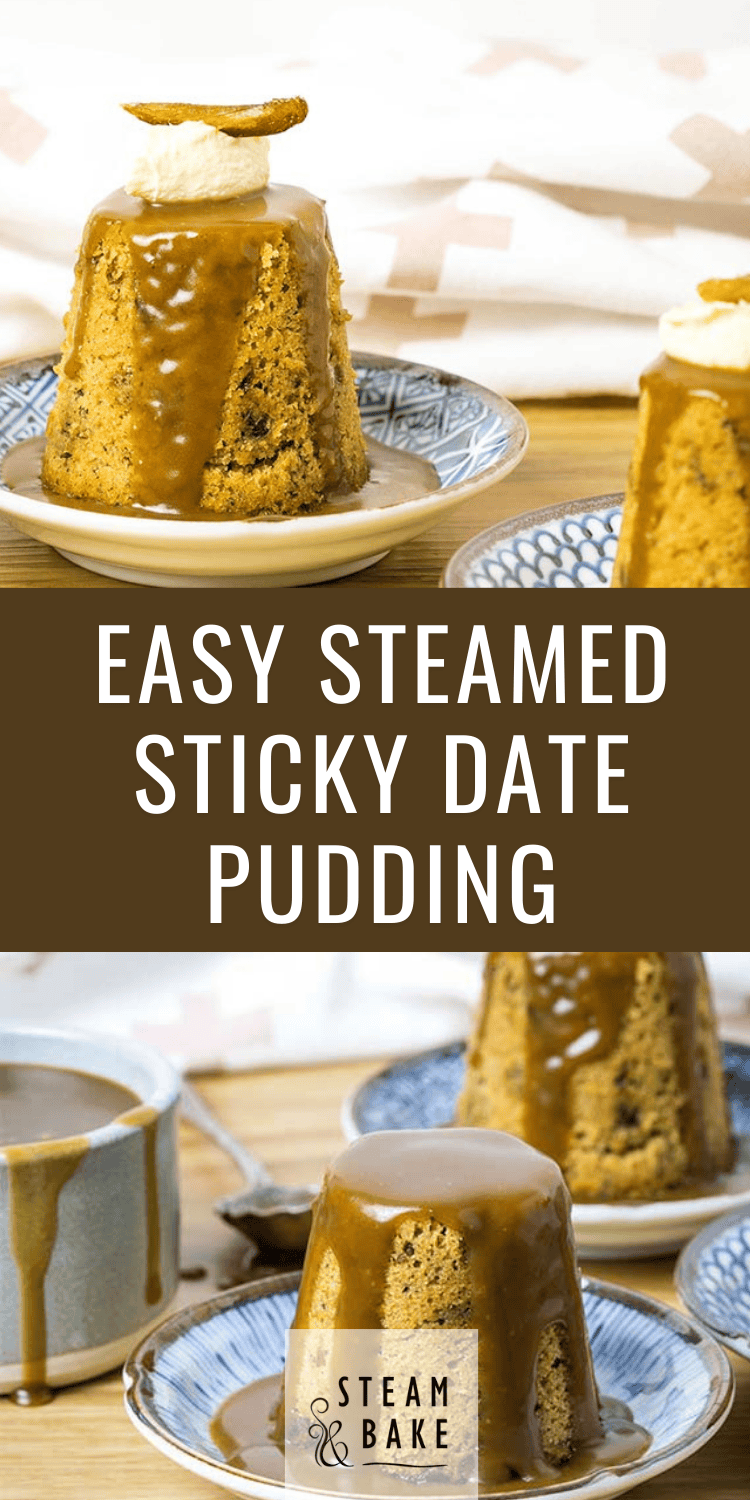 Steam Oven Sticky Date Pudding with Toffee Sauce - Steam & Bake