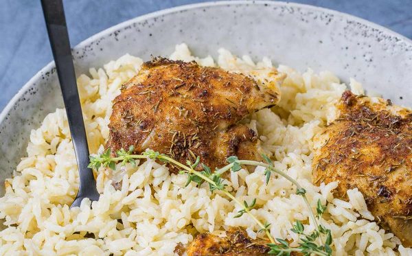 Baked Chicken and Rice in the steam oven - Steam & Bake