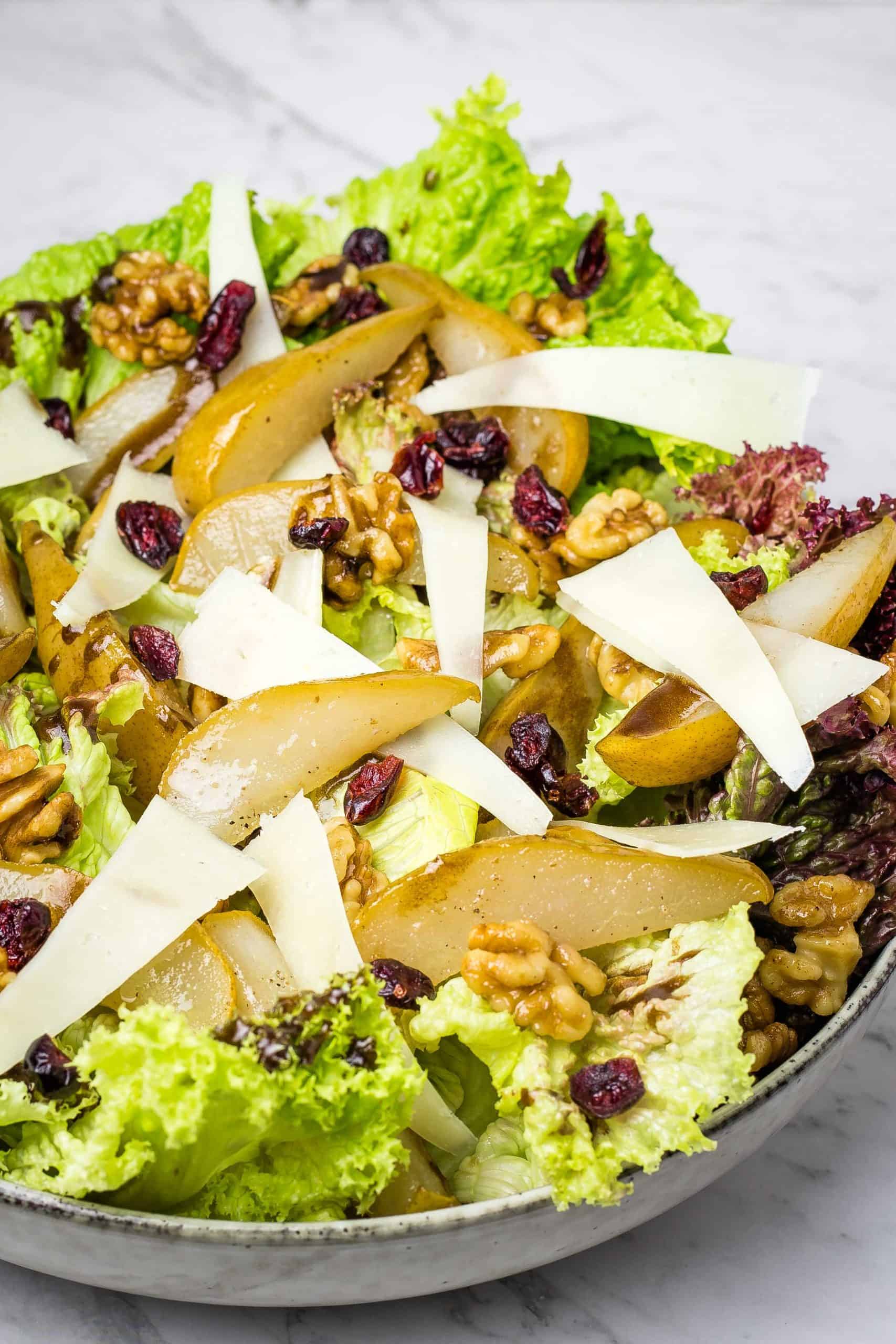 Steam Oven Roasted Pear and Walnut Salad - Steam & Bake