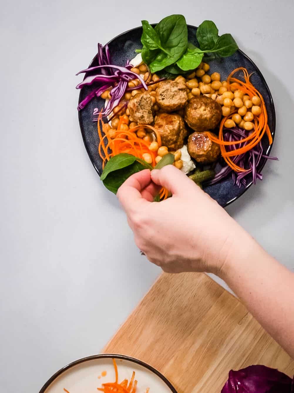 Meatball Bowls with Chickpeas - Steam & Bake