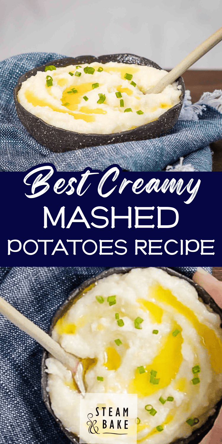 Steam Oven Mashed Potatoes with Butter and Chives