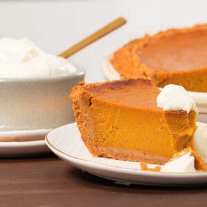 Steam Oven Pumpkin Pie with Ginger Crust for Thanksgiving - Steam & Bake