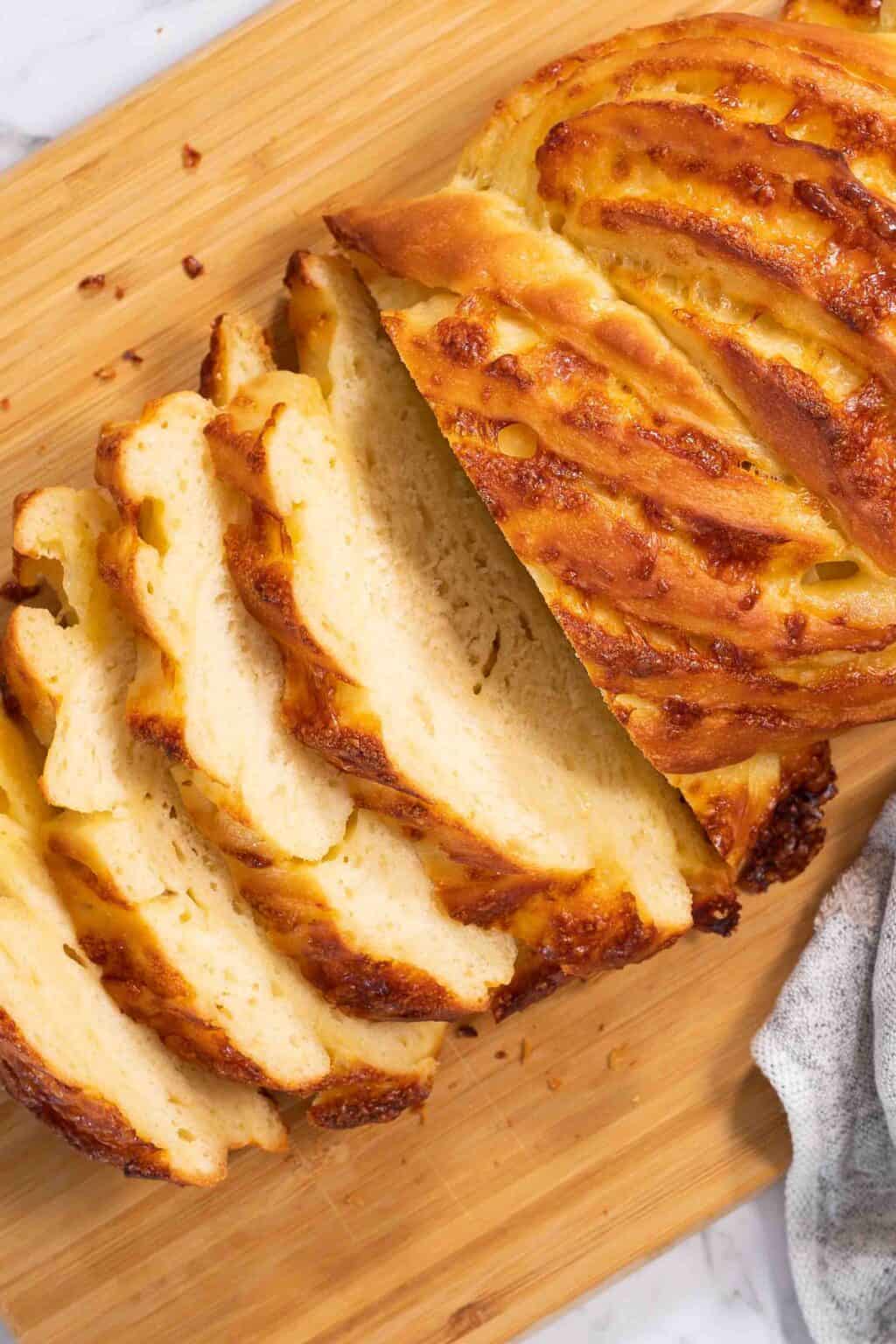 Easy Parmesan Garlic Bread Twist - Steam & Bake