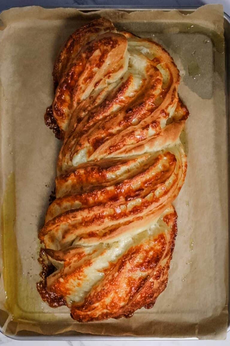 Easy Parmesan Garlic Bread Twist - Steam & Bake