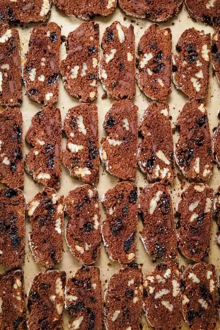 The Best Pecan Biscotti with Chocolate and Raisins - Steam & Bake