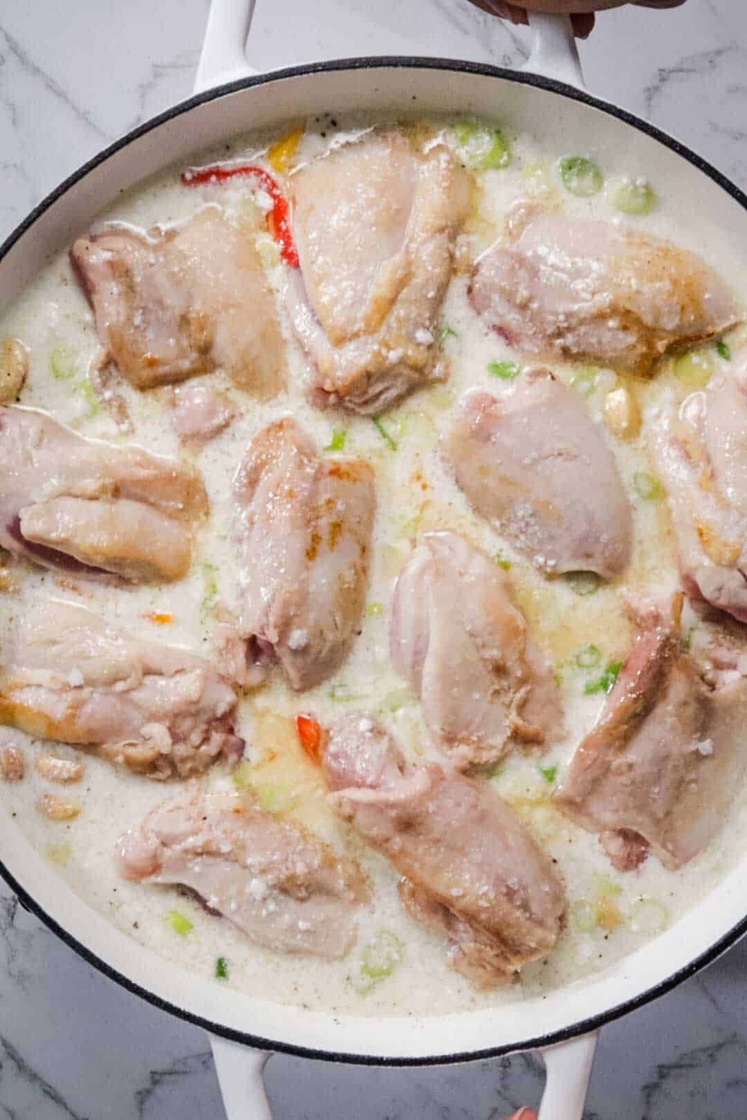 One Pot Chicken and Rice with Coconut Milk - Steam & Bake