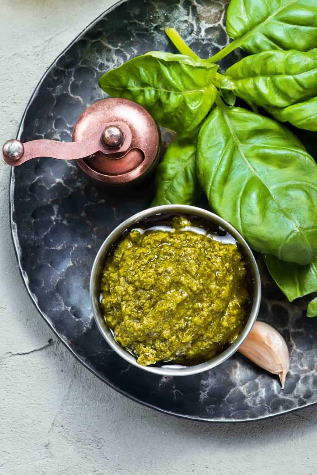 Pistachio Pesto with Basil - Steam & Bake