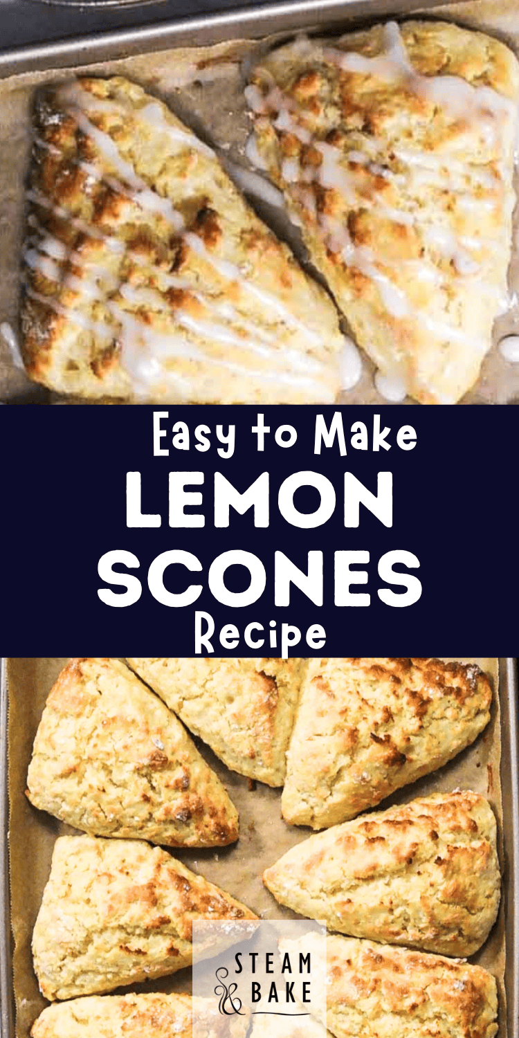 How To Make Lemon Scones (Easy Recipe with Lemon Glaze)