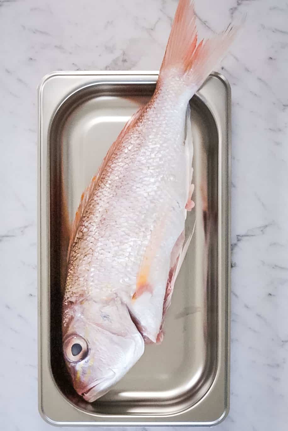 Whole Vietnamese Steamed Fish with Scallions and Mushrooms - Steam & Bake