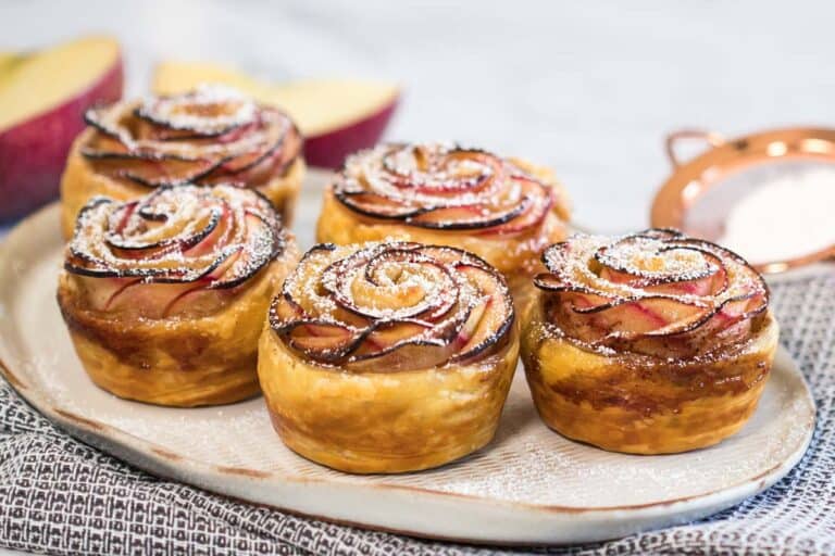 How to Make Easy Apple Roses with Puff Pastry - Steam & Bake
