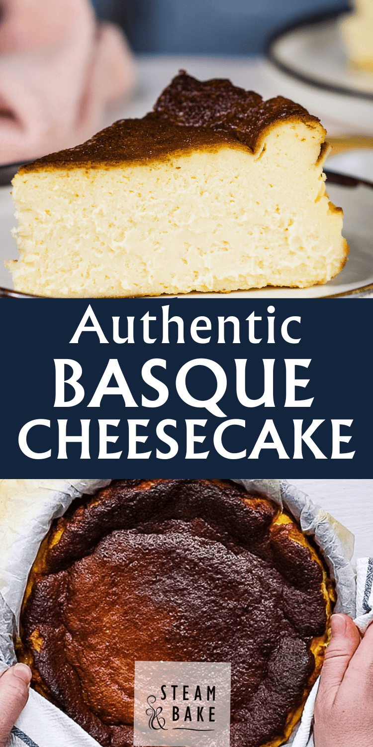 Basque Cheesecake - Steam & Bake