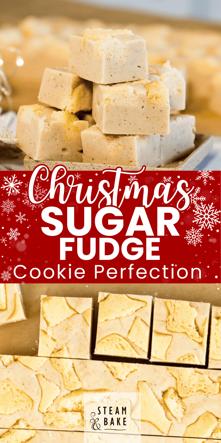 Super Easy Sugar Cookie Fudge - Steam & Bake