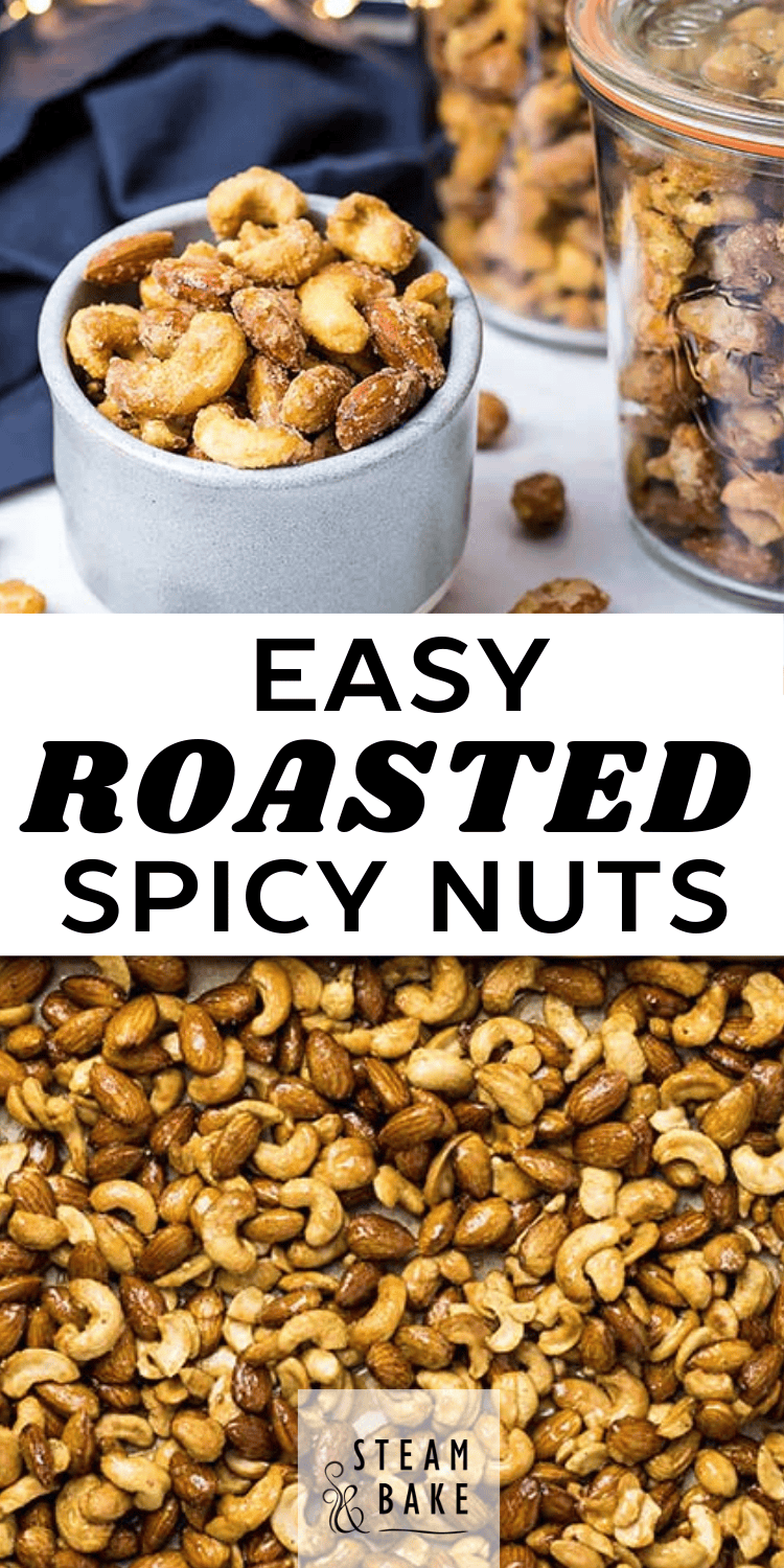 Sweet and Spicy Party Nuts - Steam & Bake
