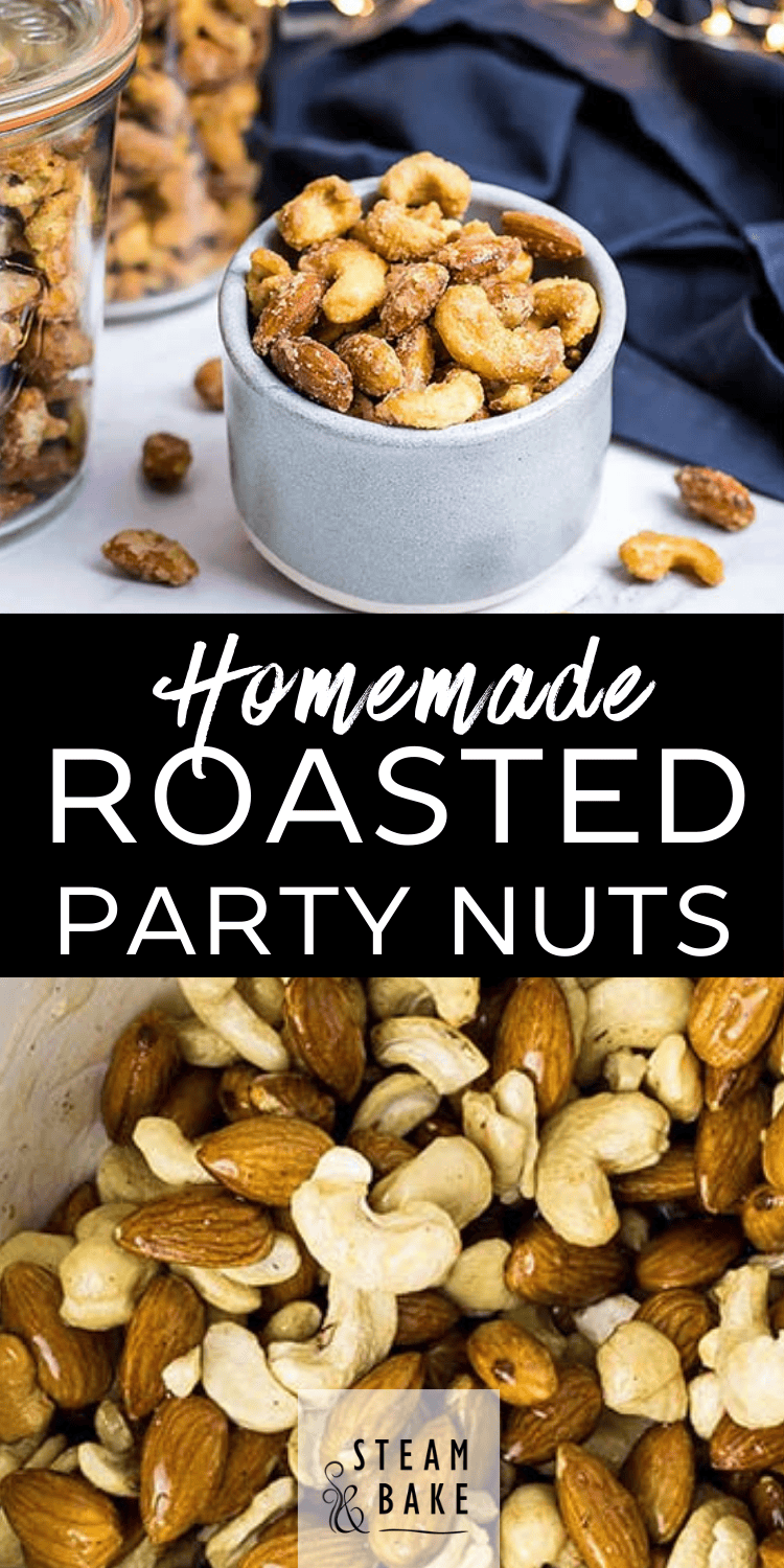 Sweet and Spicy Party Nuts - Steam & Bake