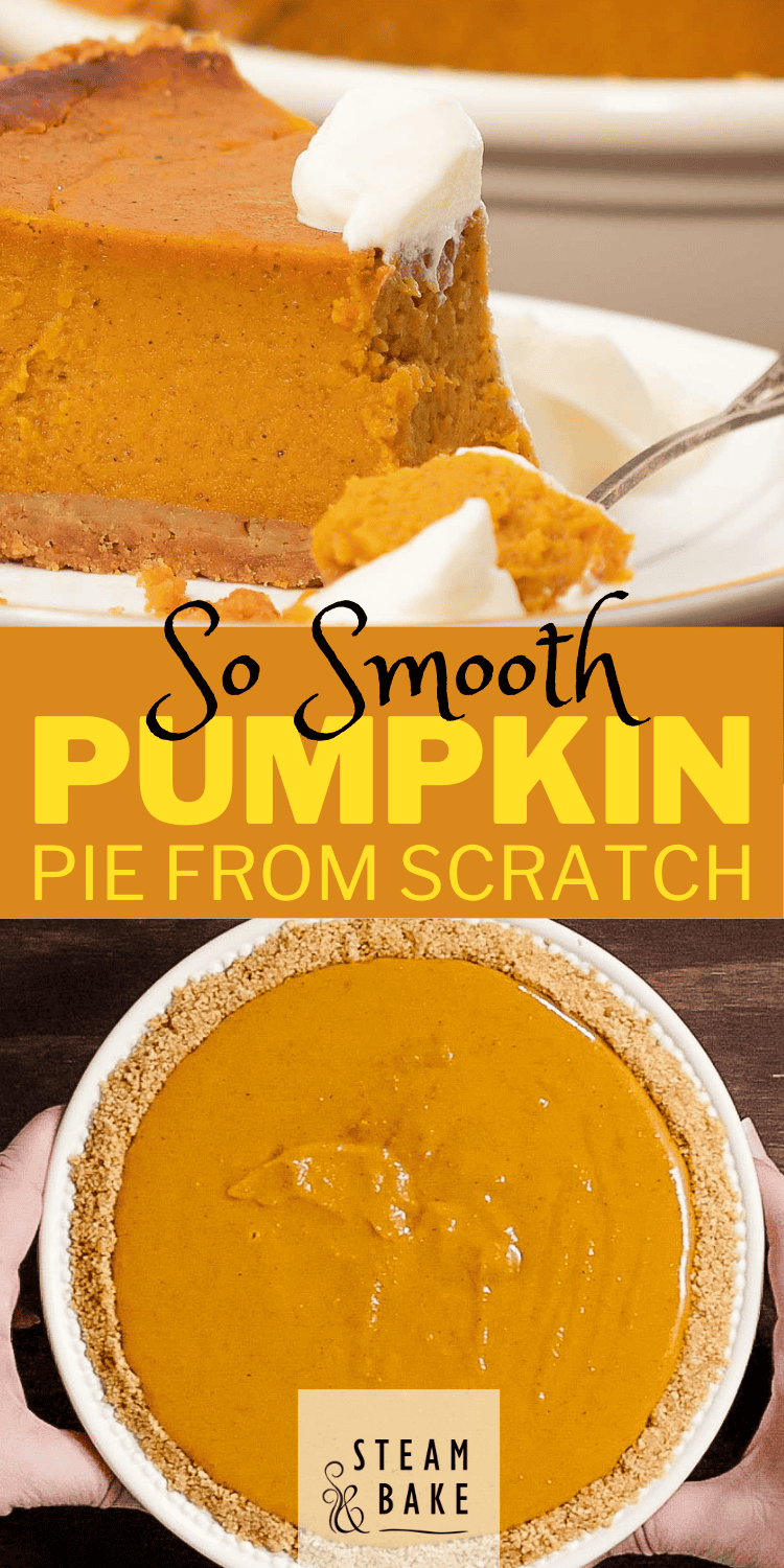 Steam Oven Pumpkin Pie with Ginger Crust for Thanksgiving - Steam & Bake