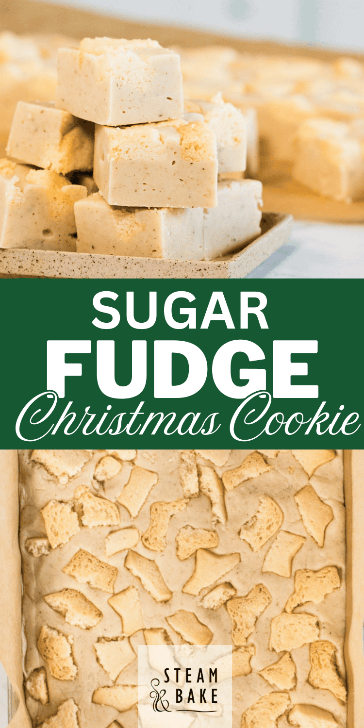 Super Easy Sugar Cookie Fudge - Steam & Bake
