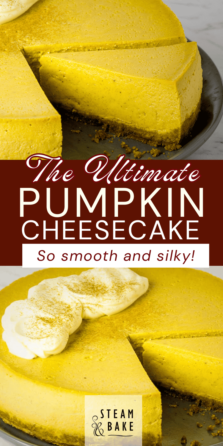 Steam Oven Pumpkin Cheesecake - Steam & Bake