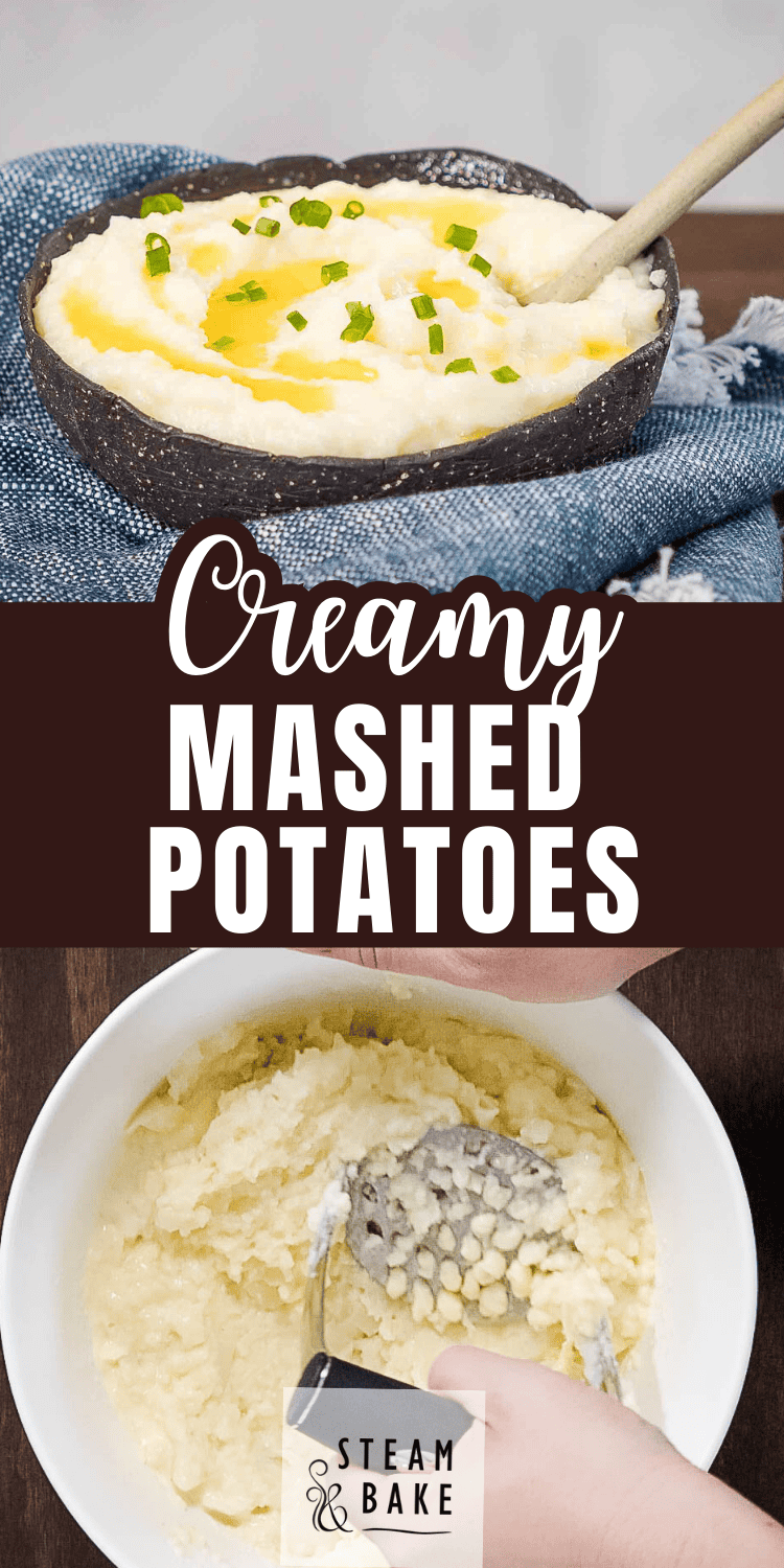 Steam Oven Mashed Potatoes with Butter and Chives