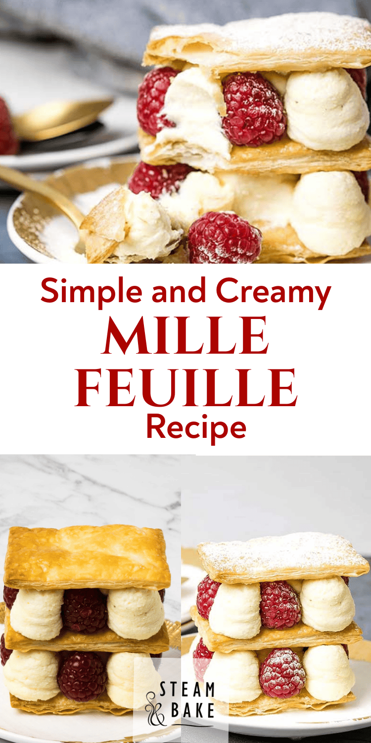 Mille Feuille (Easy Steam Oven Pastry Dessert) - Steam & Bake