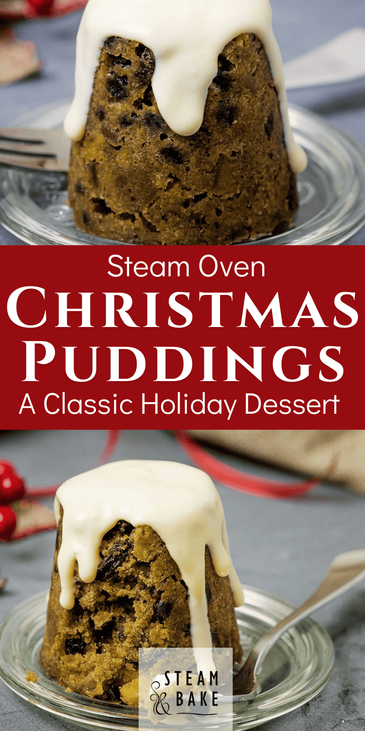Individual Steamed Christmas Puddings - Steam & Bake