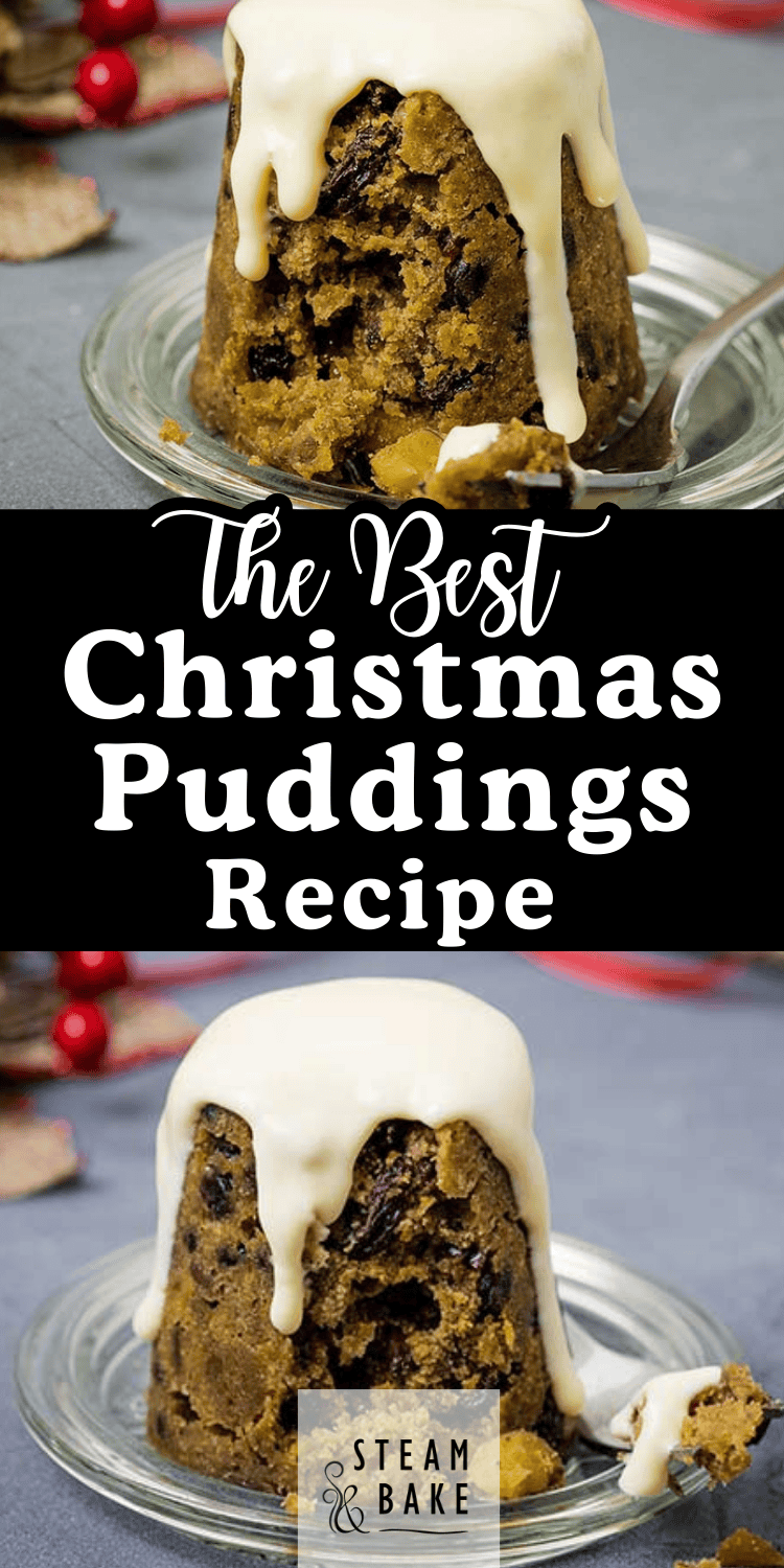 Individual Steamed Christmas Puddings - Steam & Bake