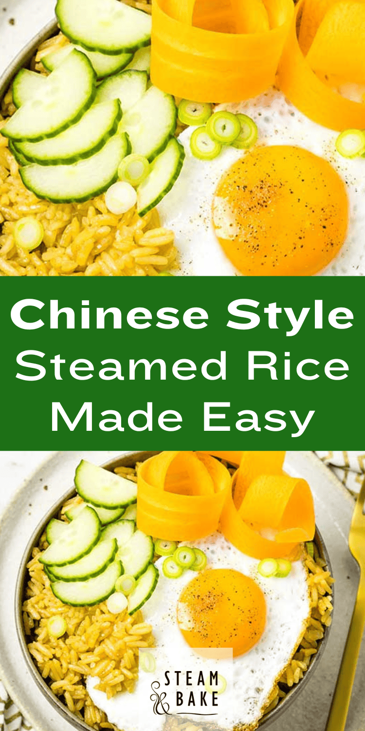 How to Make Perfectly Seasoned Chinese Steamed Rice - Steam & Bake