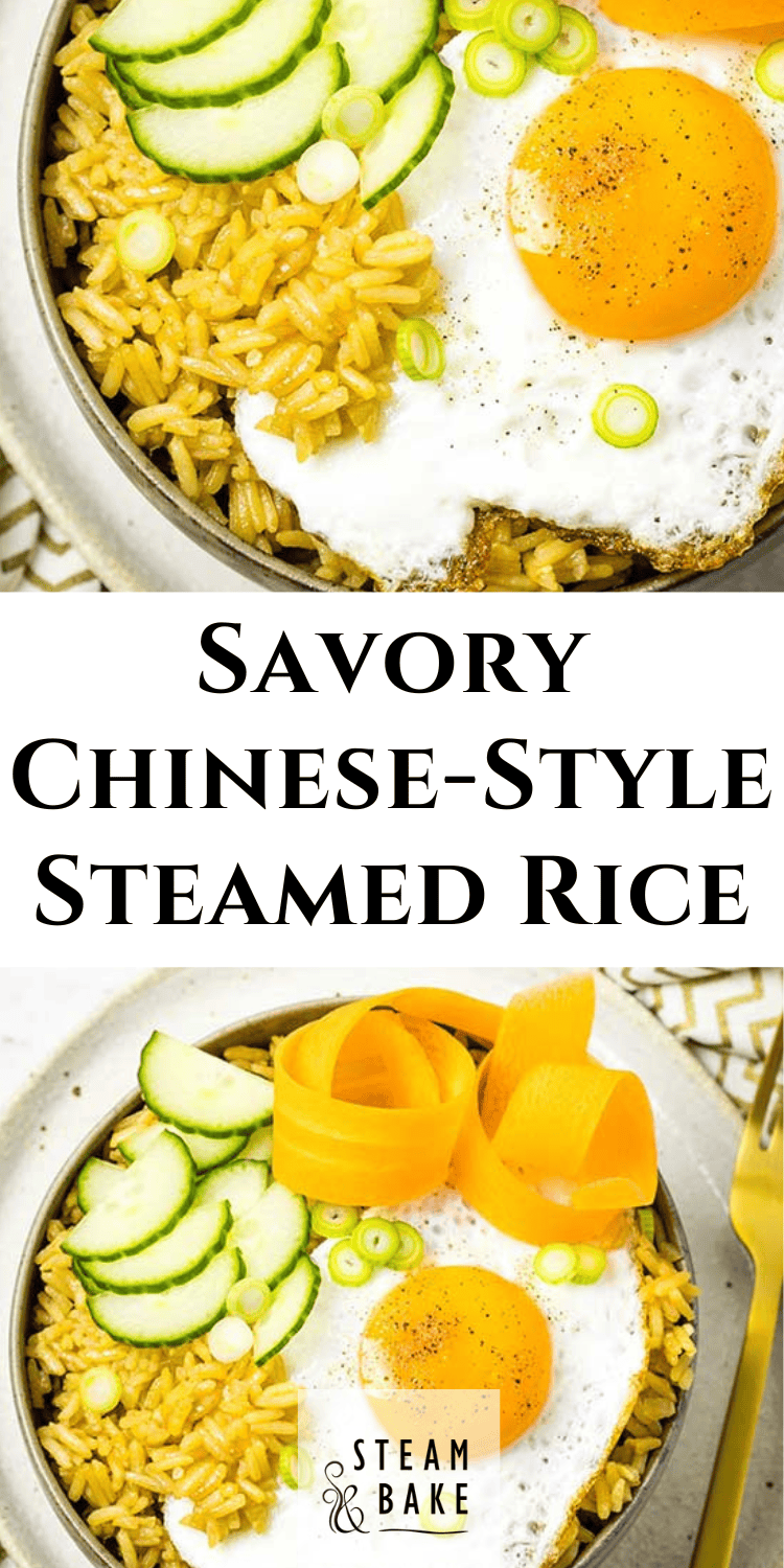 How to Make Perfectly Seasoned Chinese Steamed Rice - Steam & Bake
