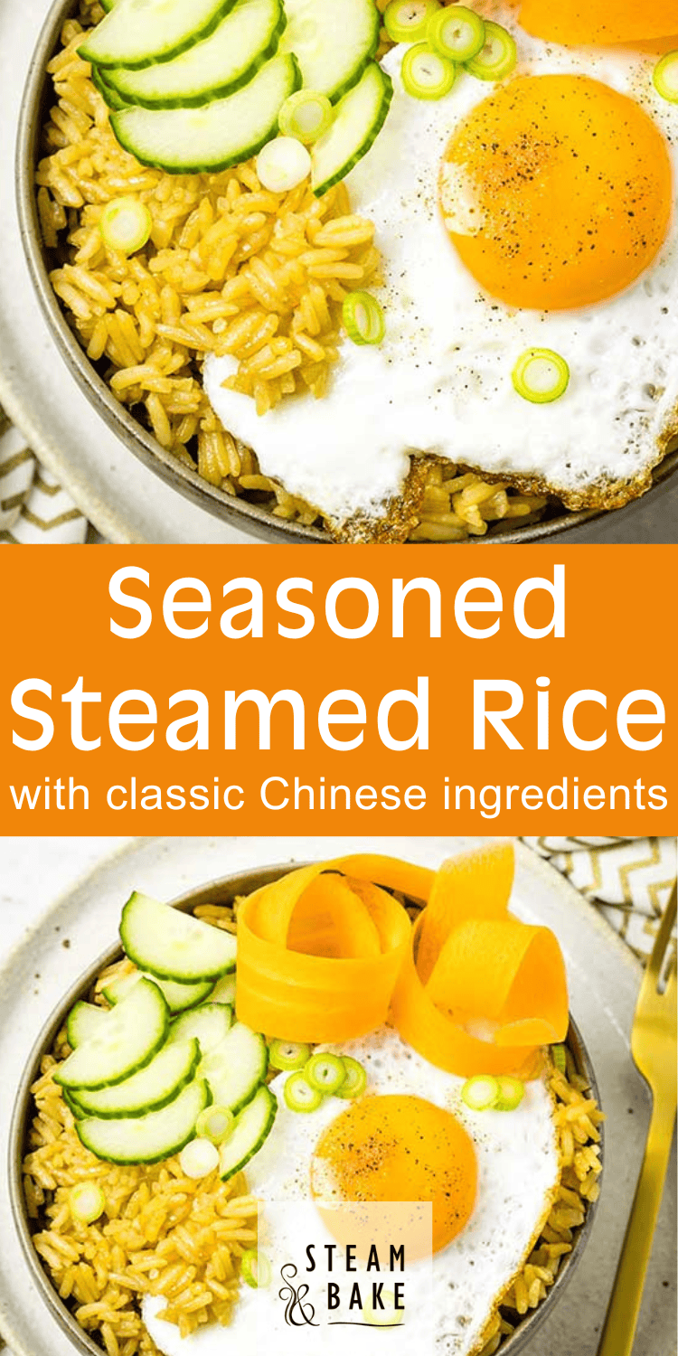 How to Make Perfectly Seasoned Chinese Steamed Rice - Steam & Bake