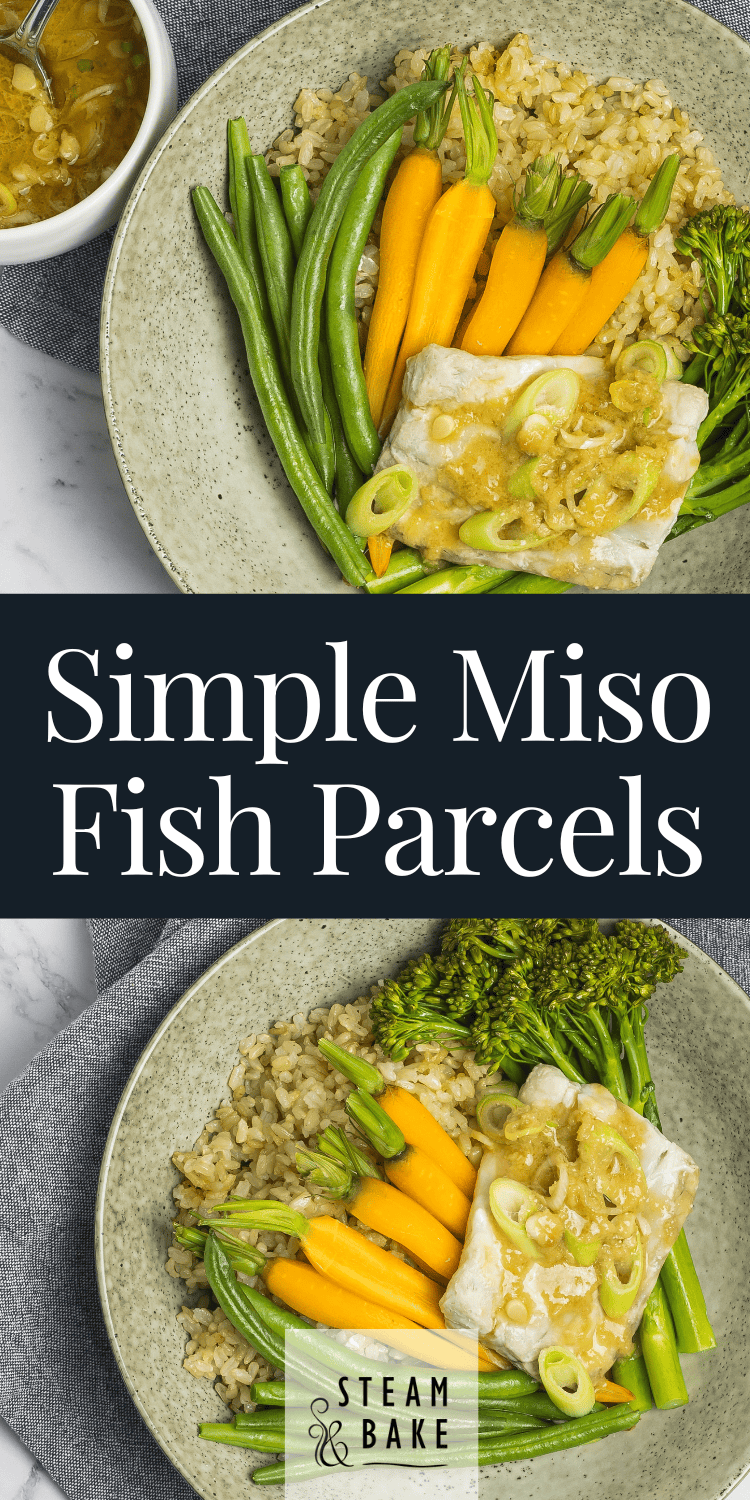 Easy Fish Dinner with Miso Ginger Dressing - Steam & Bake
