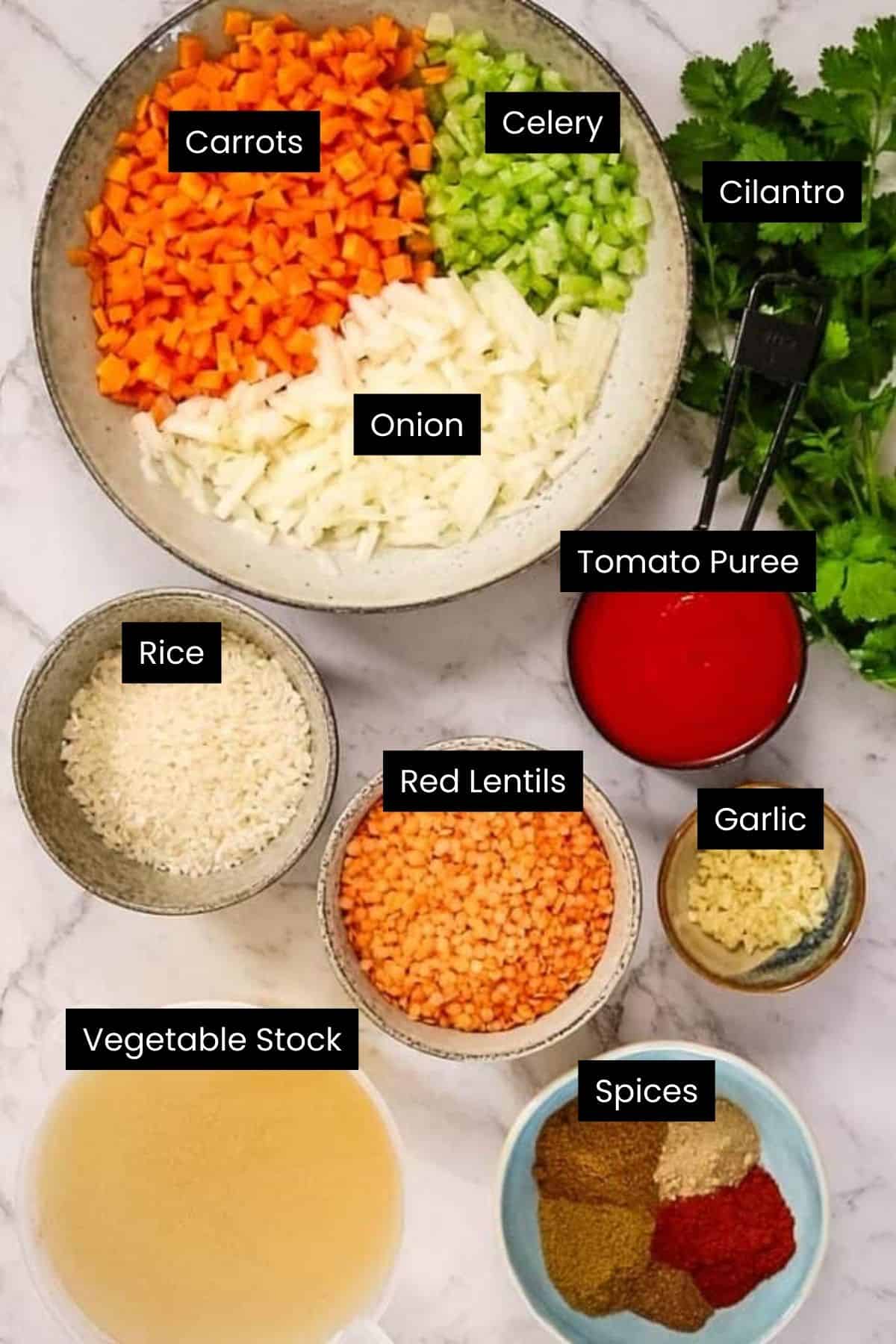 Arabic Lentil Soup Recipe with Red Lentils and Vegetables - Steam & Bake