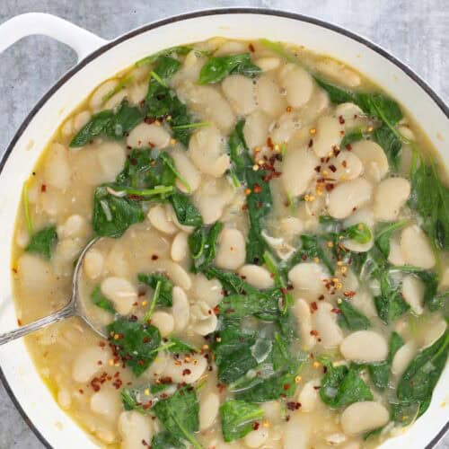 Butter Beans with Lemon and Garlic (Lemony Garlicky Beans) - Steam & Bake