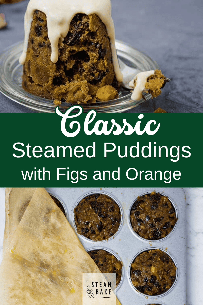 Individual Steamed Christmas Puddings - Steam & Bake