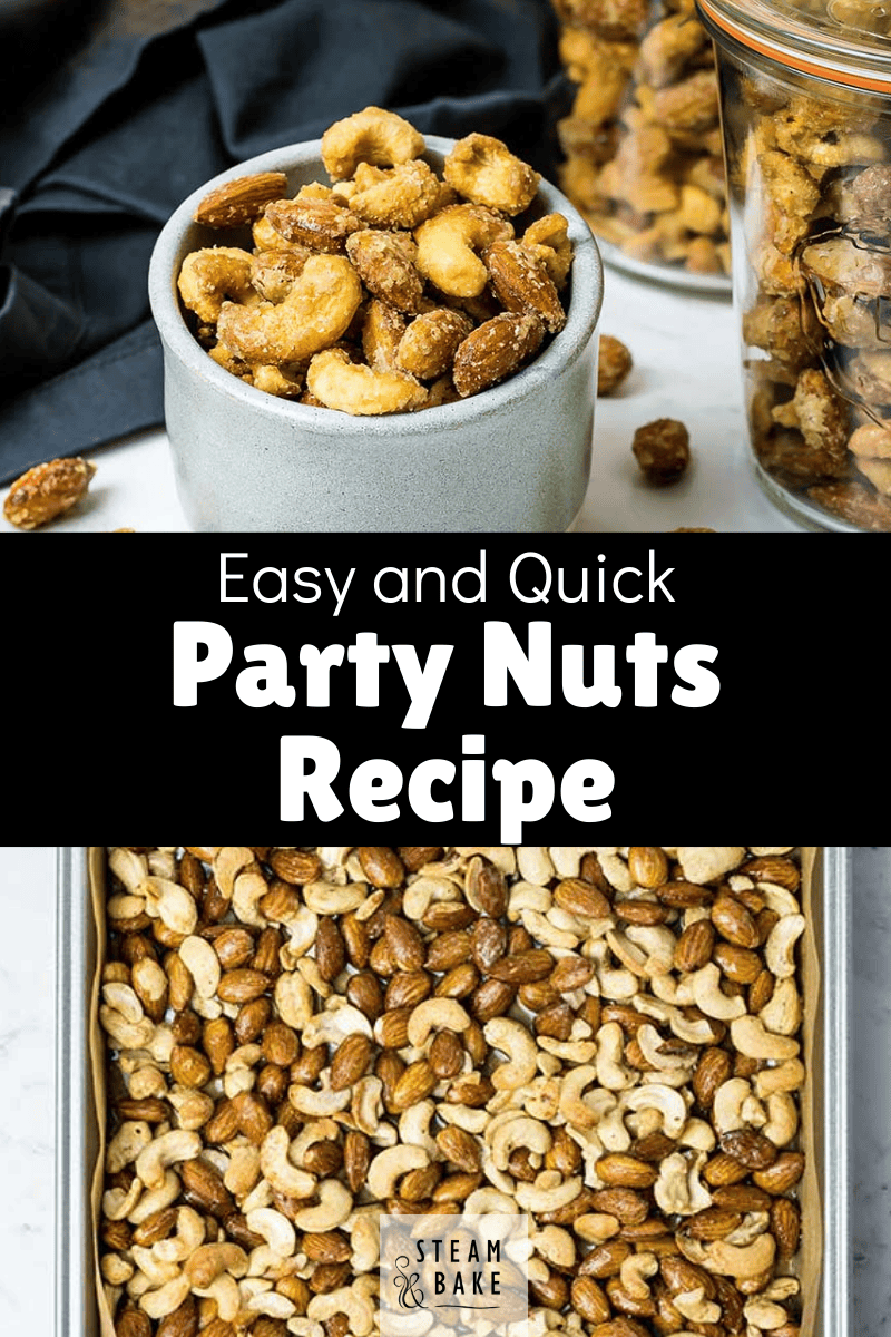 Sweet and Spicy Party Nuts - Steam & Bake