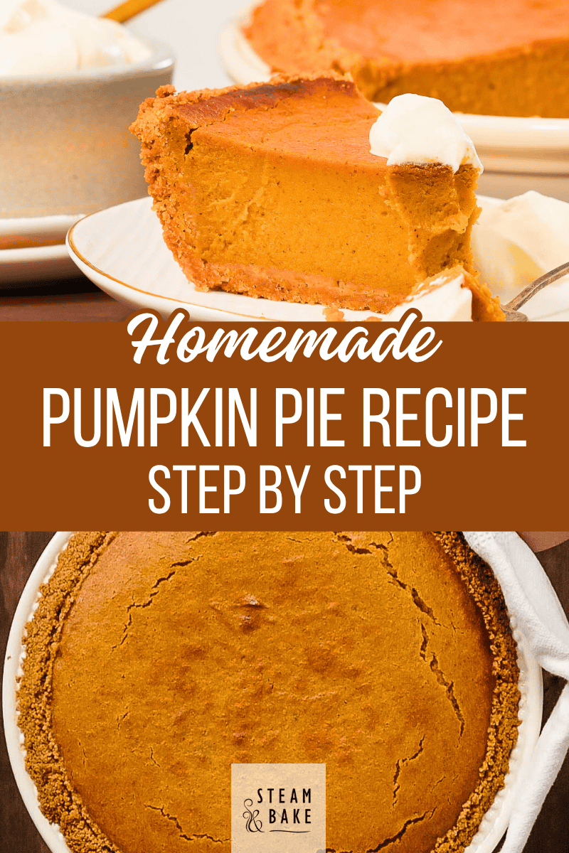 Steam Oven Pumpkin Pie with Ginger Crust for Thanksgiving - Steam & Bake