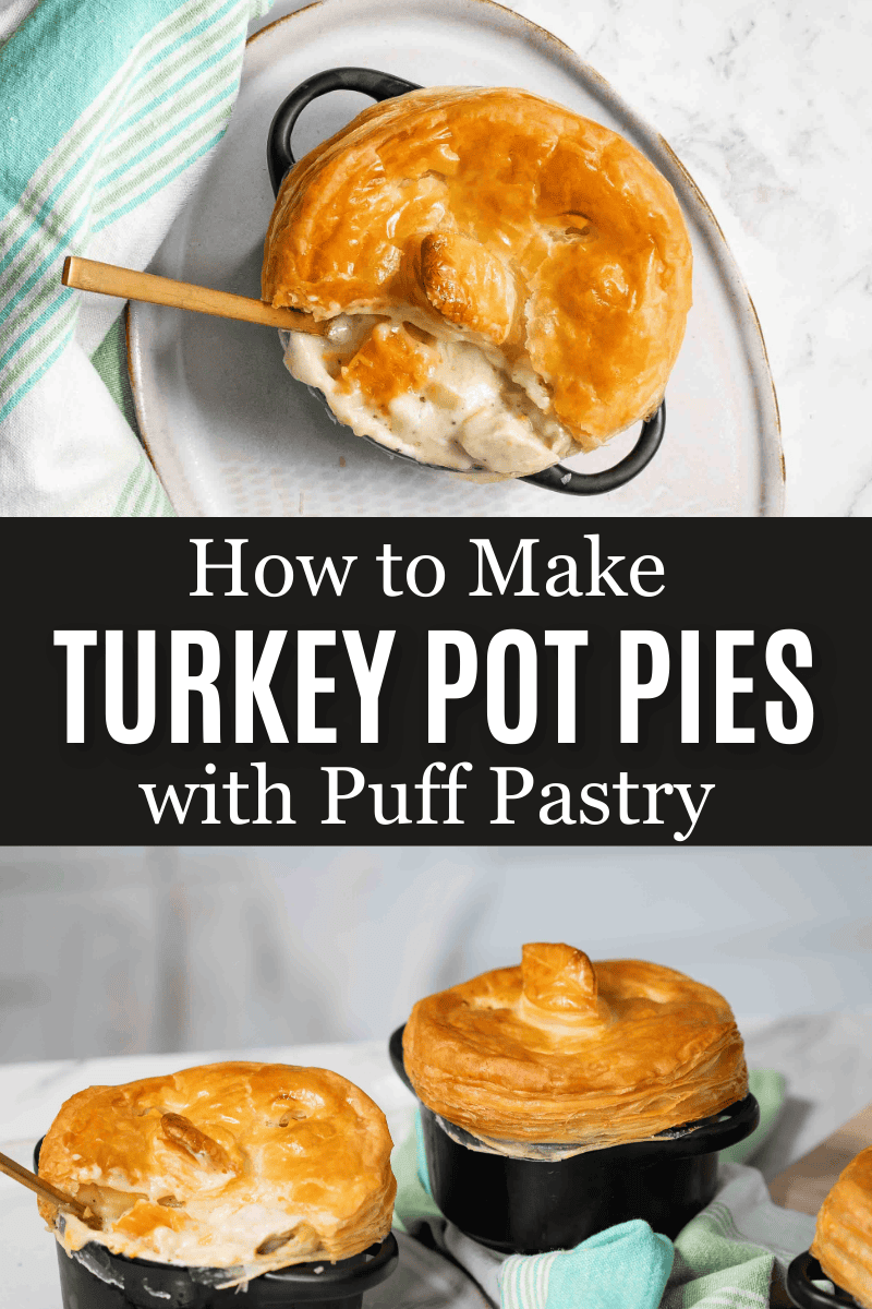 Turkey Pot Pies with Puff Pastry - Steam & Bake