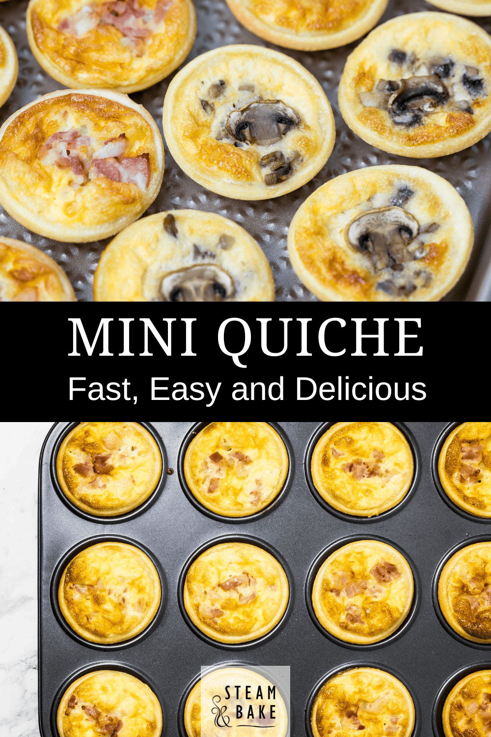 Mini Quiche in a steam oven - Steam & Bake