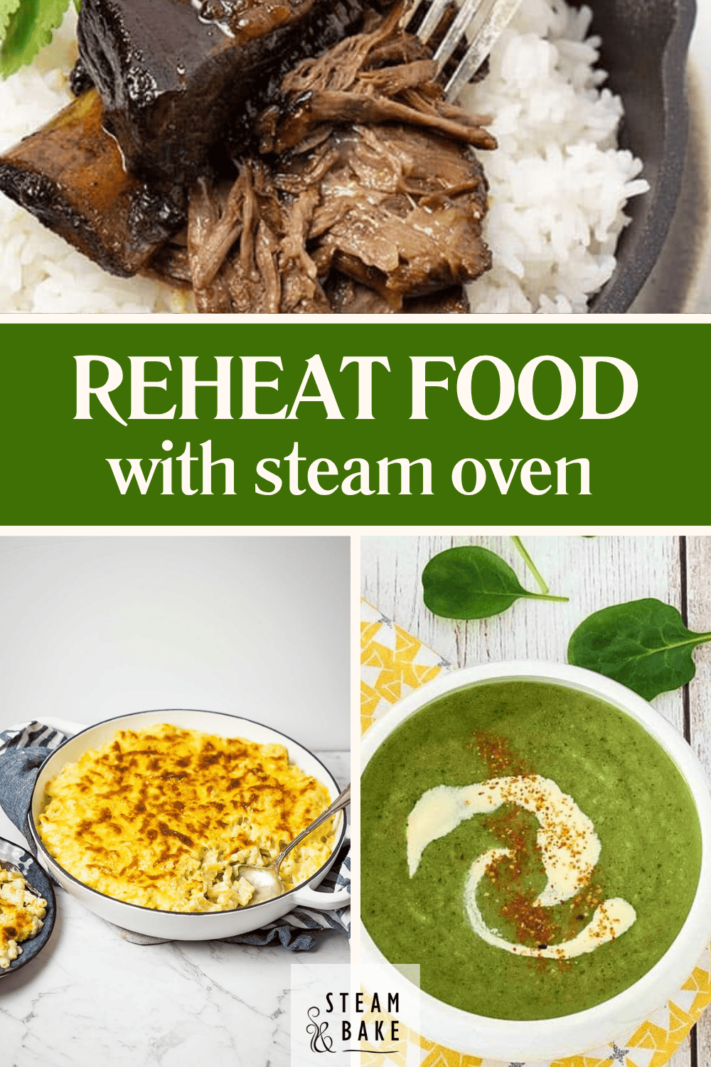 How To Reheat Food With Steam - Steam & Bake