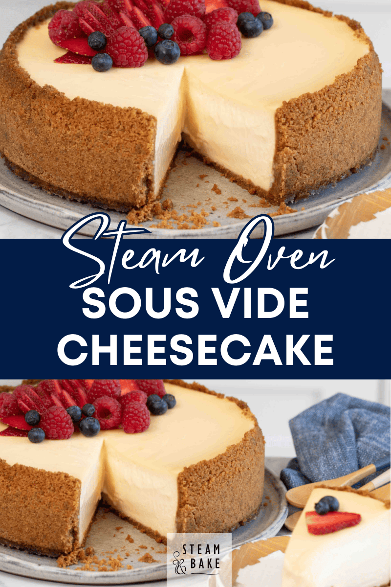 Perfect Sous Vide Cheesecake (whole cake or mini jars)