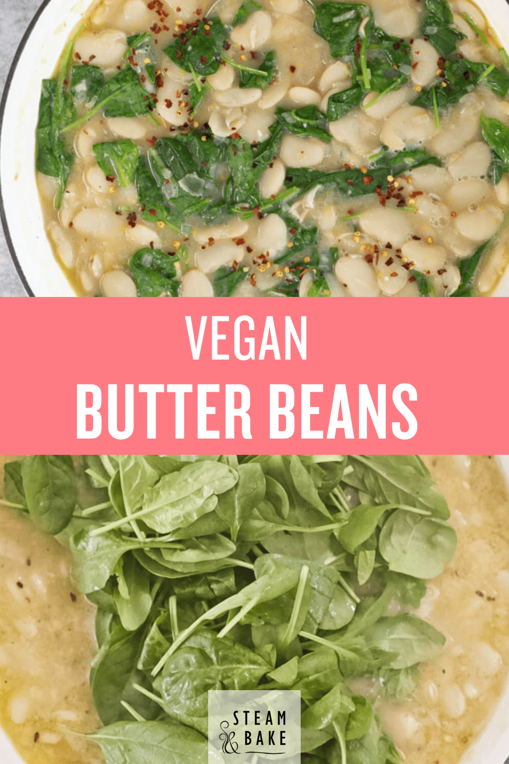 Butter Beans with Lemon and Garlic (Lemony Garlicky Beans) - Steam & Bake